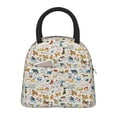 Daiia Dogs Funny Pets Pattern Lunch Bag , Insulated Lunch Box, Small ...