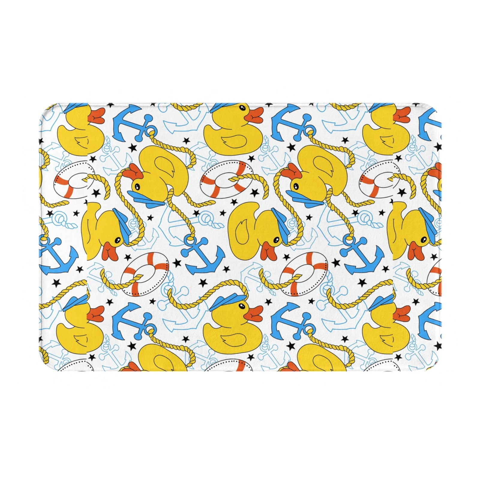 Daiia Ducks and Anchors Front Door Mat, Heavy Duty Durable Welcome Mat ...