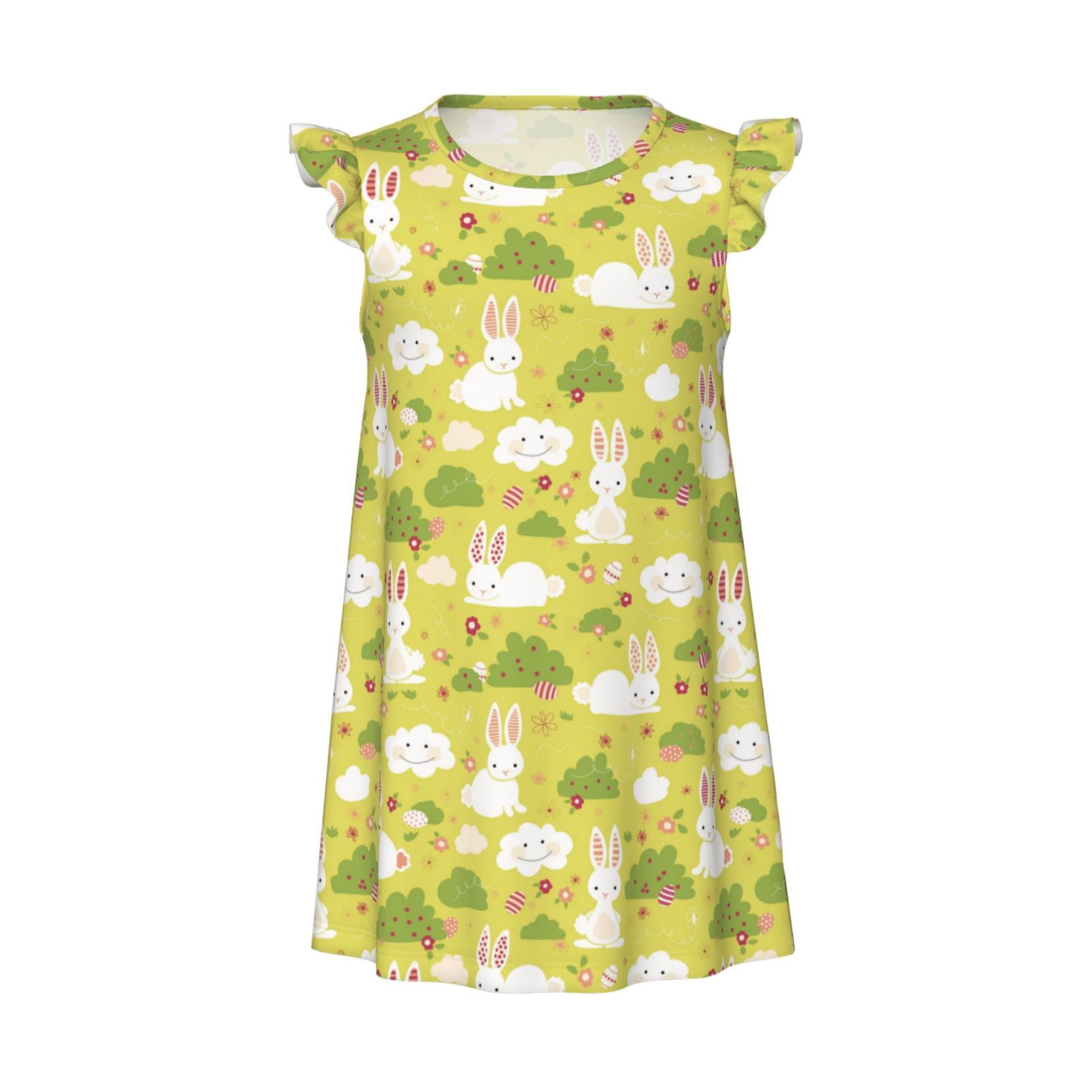 Daiia Easter Bunny Girls Nightgowns, Unicorn Nightgown Princess Pajama ...