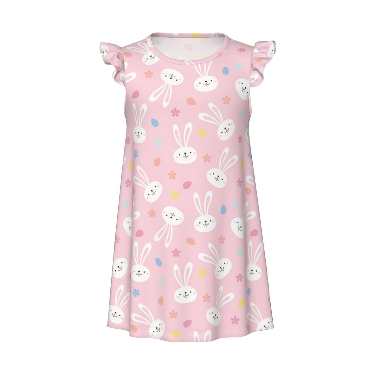 Daiia Easter Cute Rabbit Girls Nightgowns, Unicorn Nightgown Princess ...