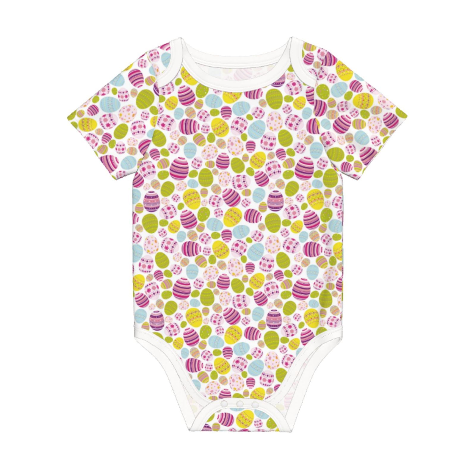 Daiia Easter Egg Printed Unisex-Baby Short Sleeve Onesies Bodysuits ...