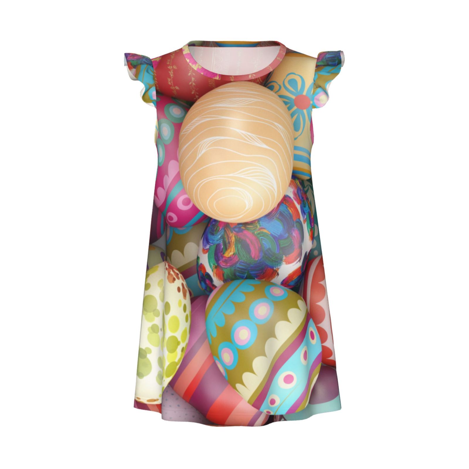 Daiia Easter Eggs Girls Nightgowns, Unicorn Nightgown Princess Pajama ...