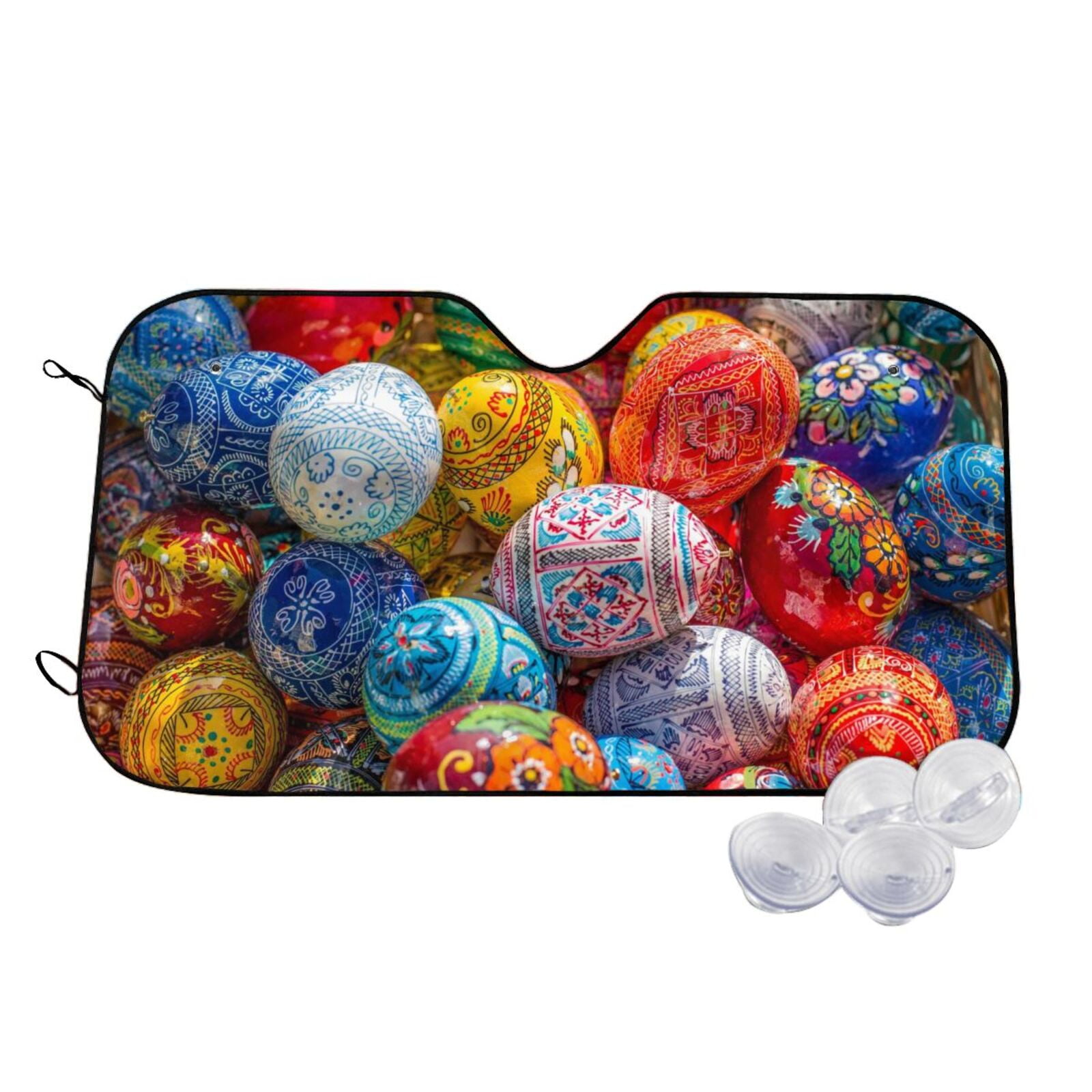 Daiia Easter Eggs Windshield Sun Shade for Car SUV Truck (Medium ), Car ...