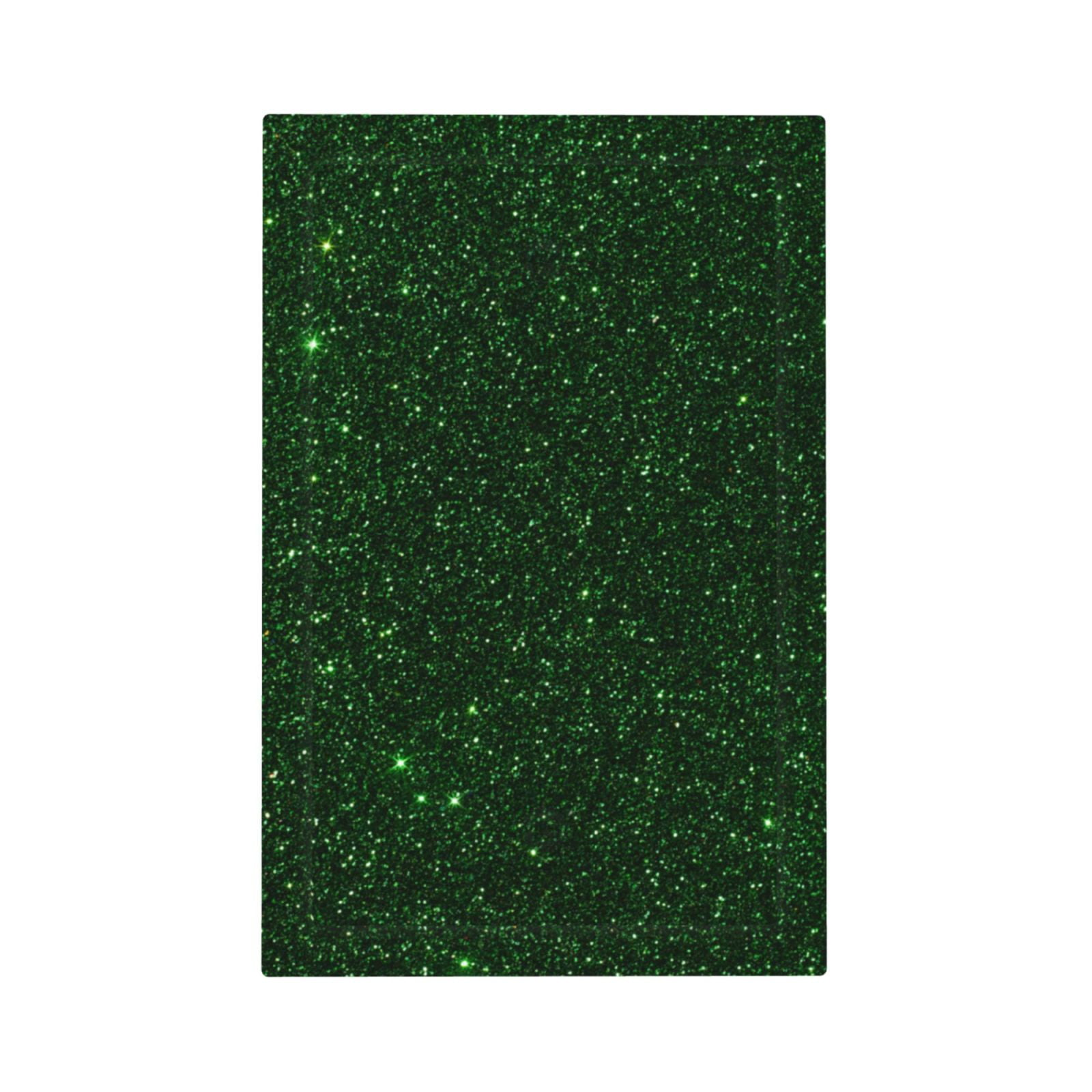 Daiia Emerald Green Sparkling Pattern Decorator Wall Plate Child Safe ...