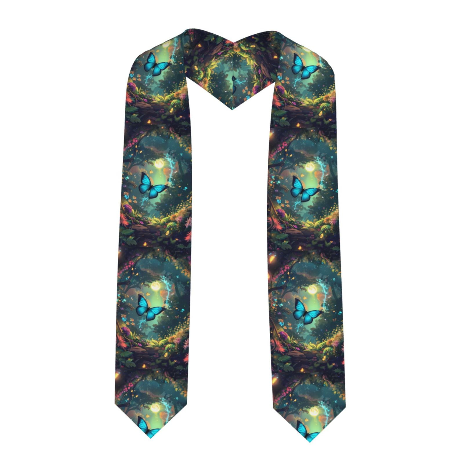 Daiia Enchanted Forest Butterfly A Pattern Graduation Shawl Stole ...