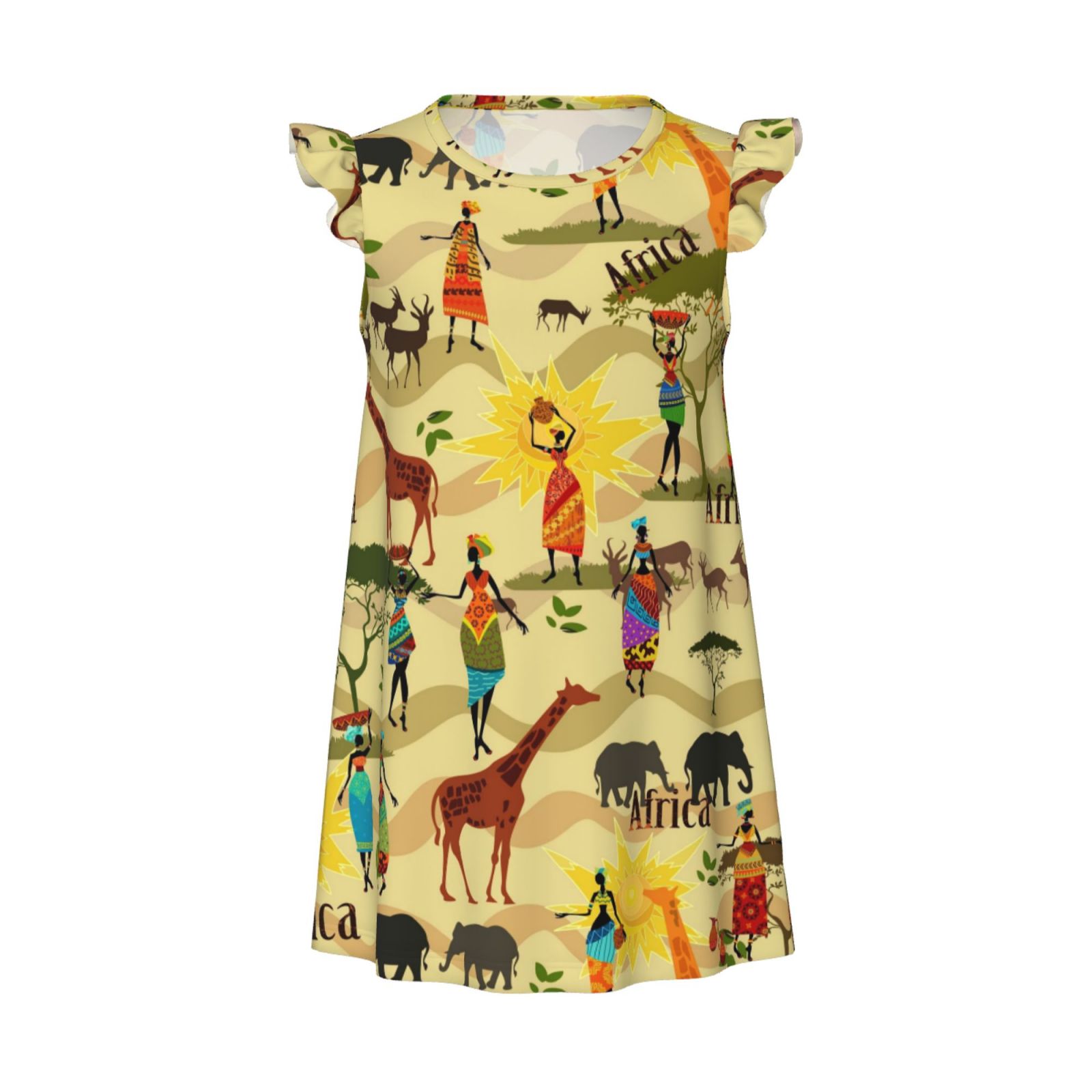 Daiia Ethnic African Girls Nightgowns, Unicorn Nightgown Princess ...