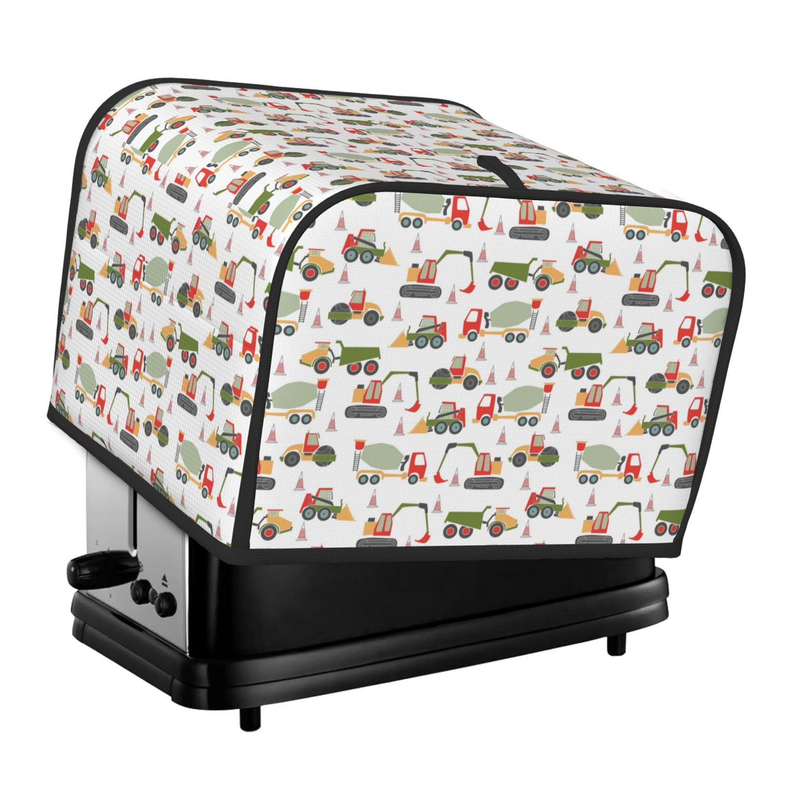 Daiia Excavator Pattern 4 slice Toaster Cover, Toaster Appliance Dust ...