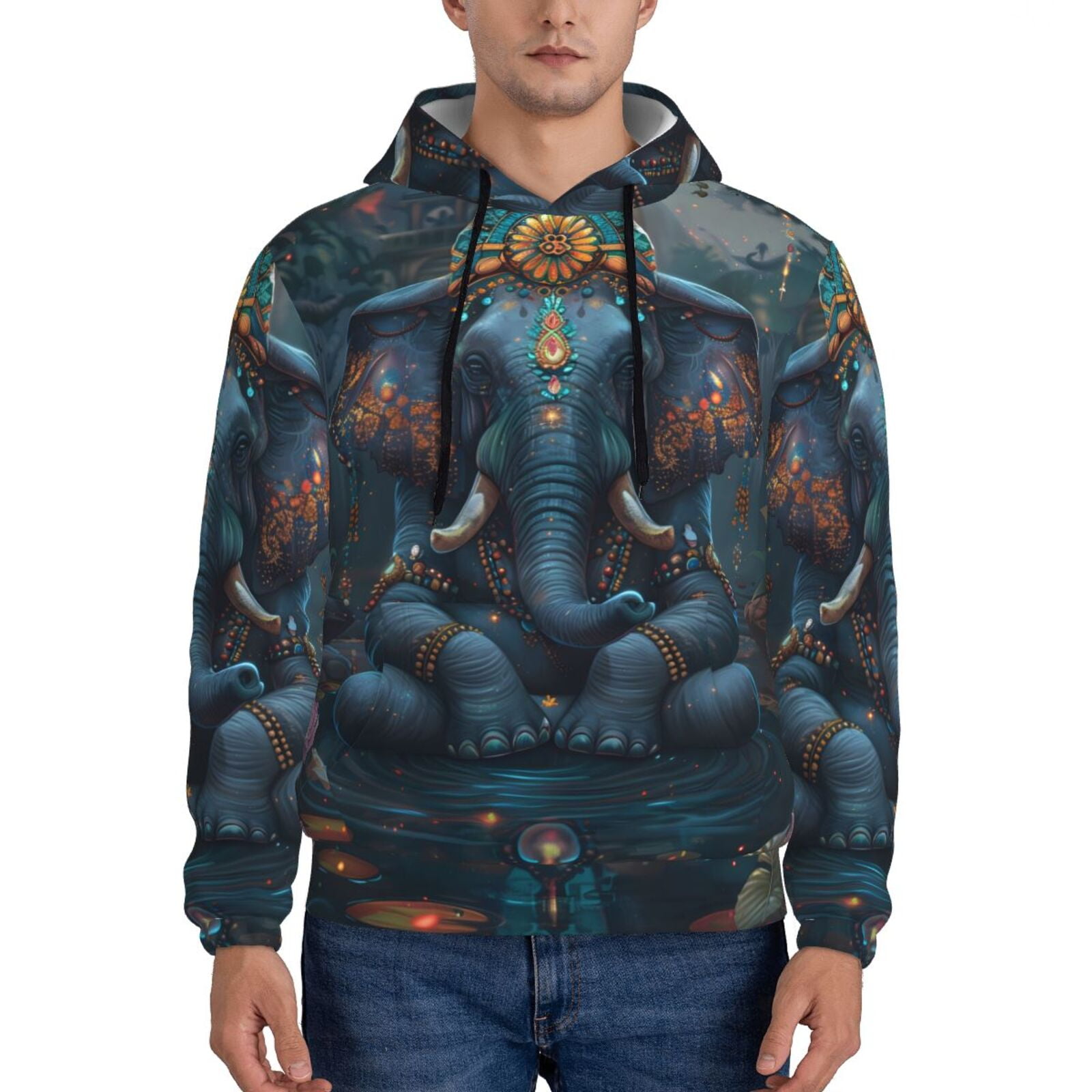 Daiia Exotic Elephant for Men's Fashion Hoodies & Sweatshirts with ...