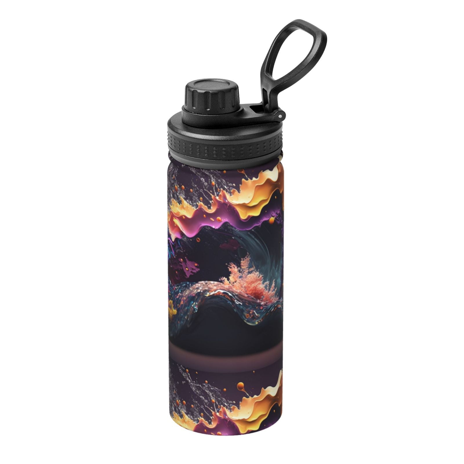 Daiia Explosive Fluid Splash Art Printed 18 OZ Sports Insulated Kettle ...