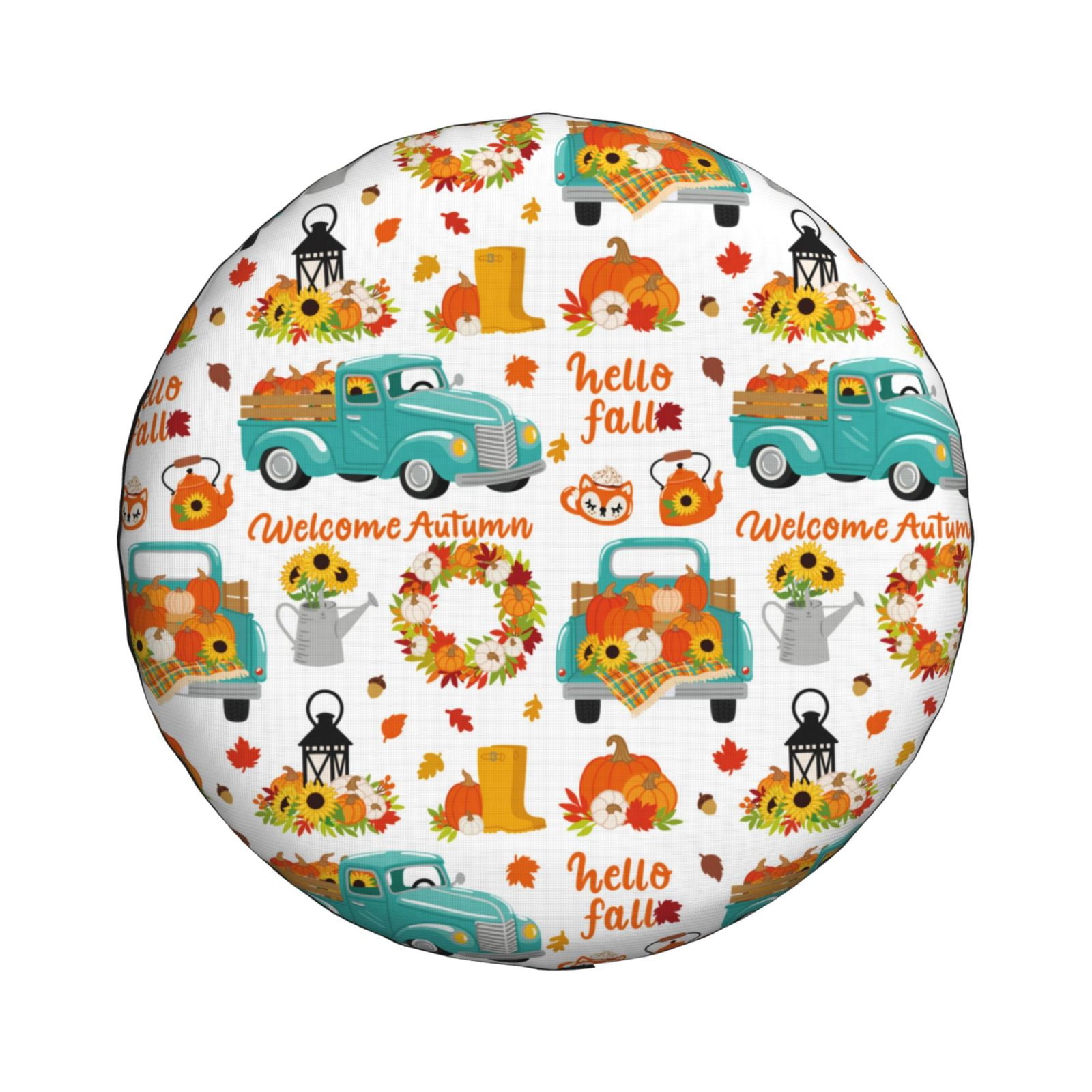 Daiia Fall Pumpkins And Sunflowers Tire Covers , Travel Trailer Camper ...