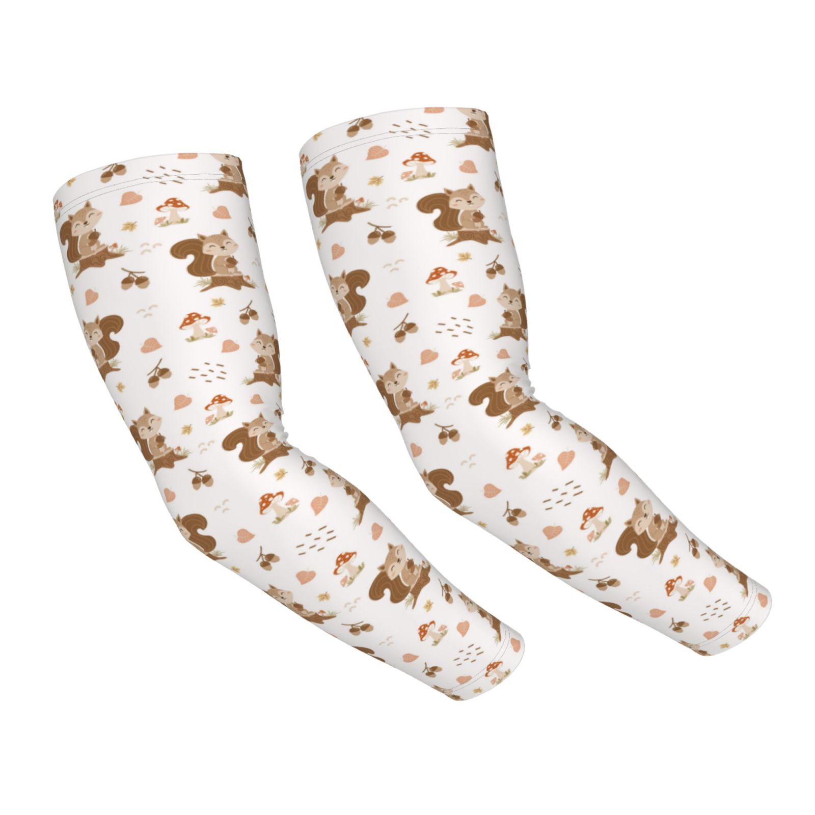 Daiia Fall Squirrel UV Sun Protection Arm Sleeves - Cooling Compression ...