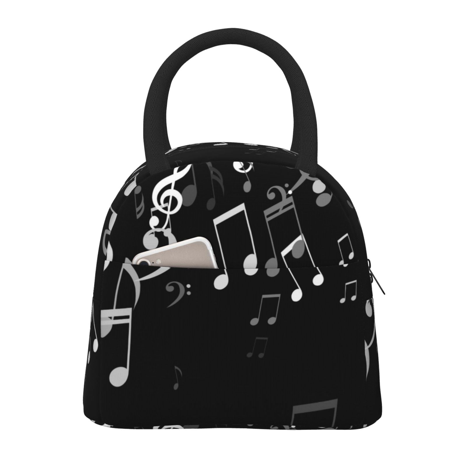 Daiia Falling Musical Pattern Lunch Bag , Insulated Lunch Box, Small ...