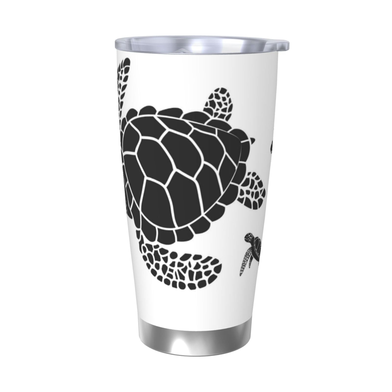 Daiia Family Of Sea Turtles Printed 20oz Insulated Coffee Cup with ...