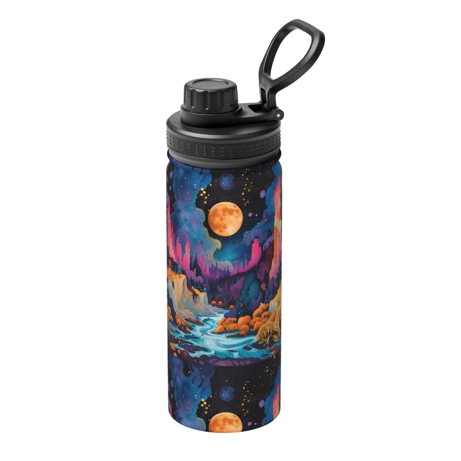 Daiia Fantasy Cosmic Landscape Printed 18 OZ Sports Insulated Kettle ...