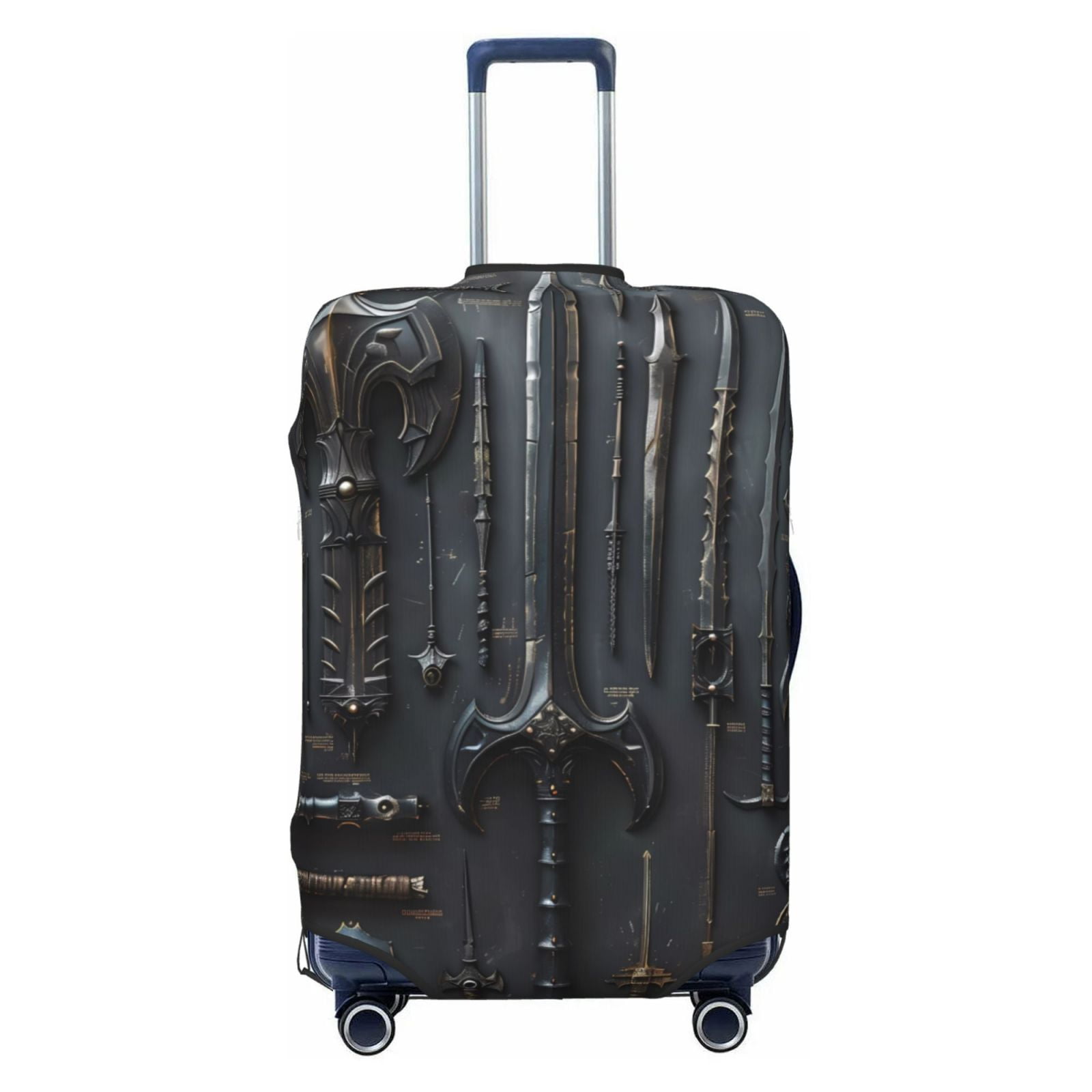 Daiia Fantasy Medieval Weaponry Luggage Cover, Thickened Washable ...