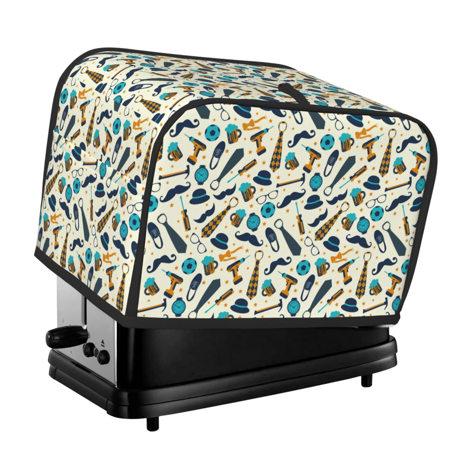 Daiia Fathers day Pattern 2 slice Toaster Cover, Toaster Appliance Dust ...