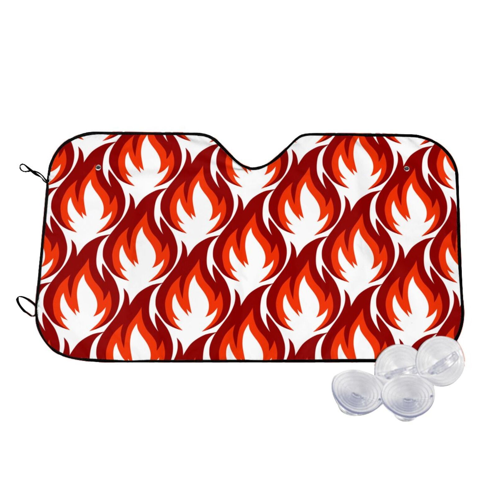 Daiia Fire Symbols Windshield Sun Shade for Car SUV Truck (Small ), Car ...