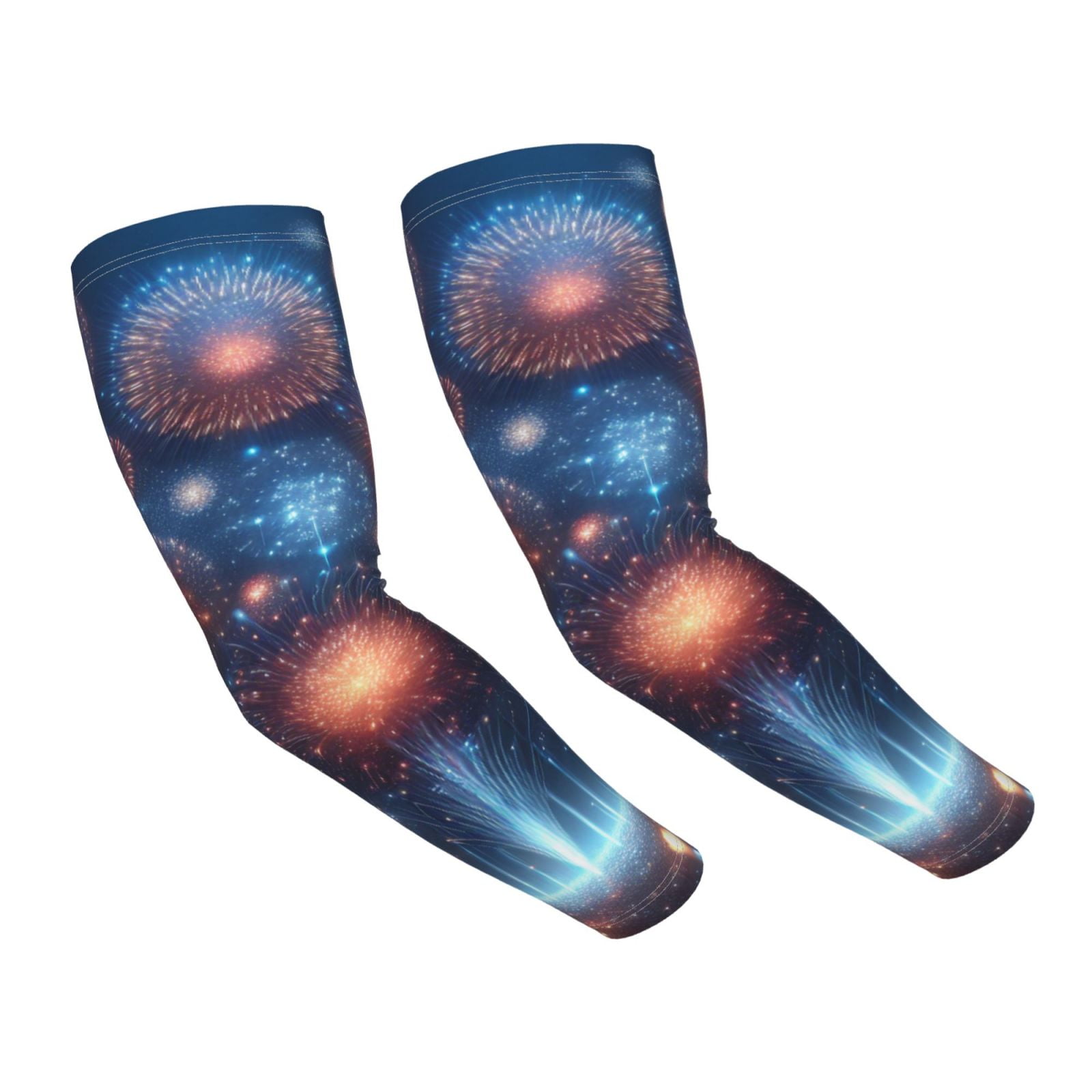 Daiia Fireworks1 UV Sun Protection Arm Sleeves - Cooling Compression ...