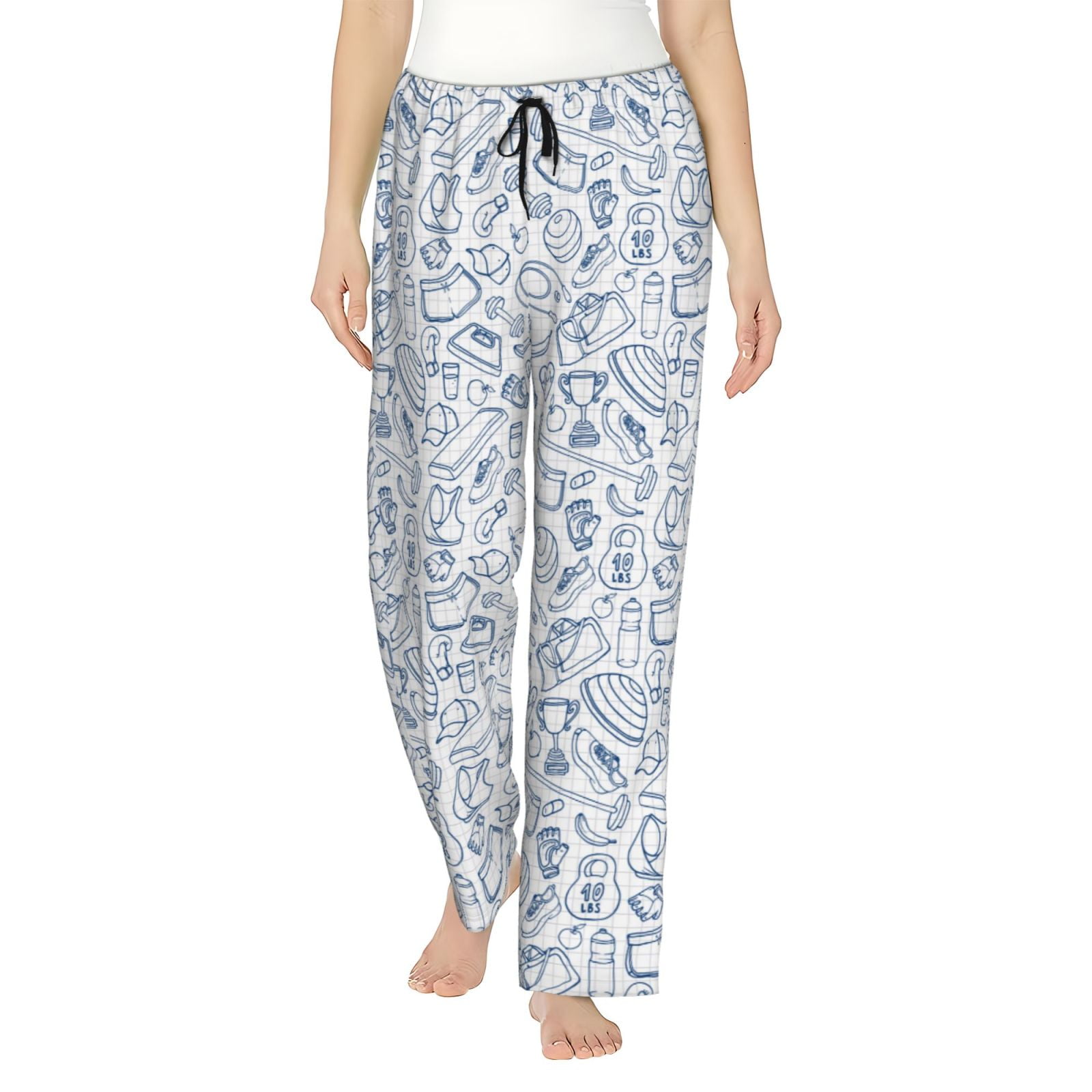 Daiia Fitness Guru Women's Sleep Pant with Pockets and Drawstring ...
