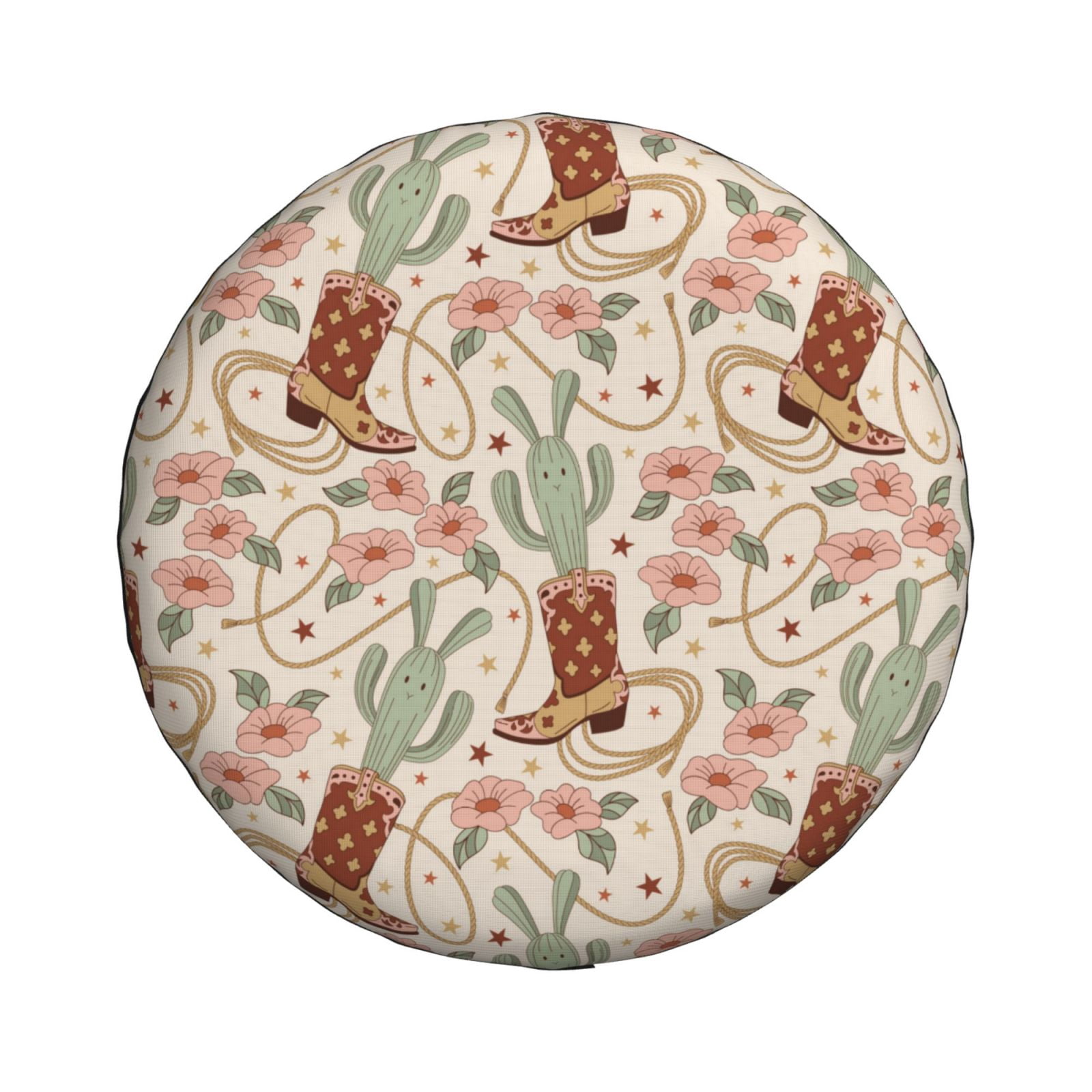 Daiia Floral Cowboy Boots Tire Covers , Travel Trailer Camper Truck SUV ...