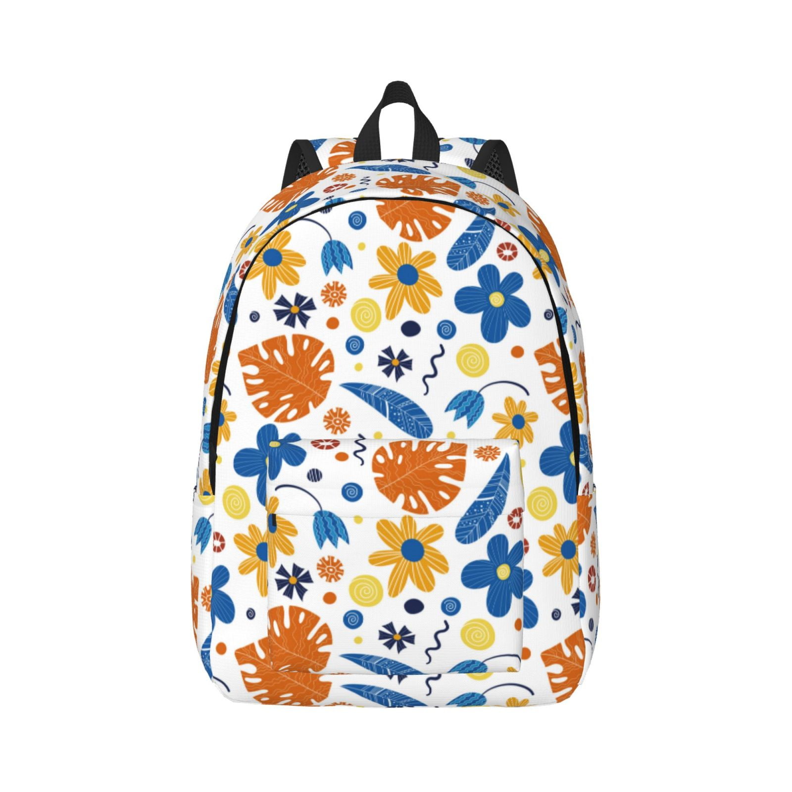 Daiia Flower Vintage Canvas Backpack for Men and Women ,Hiking Backpack ...