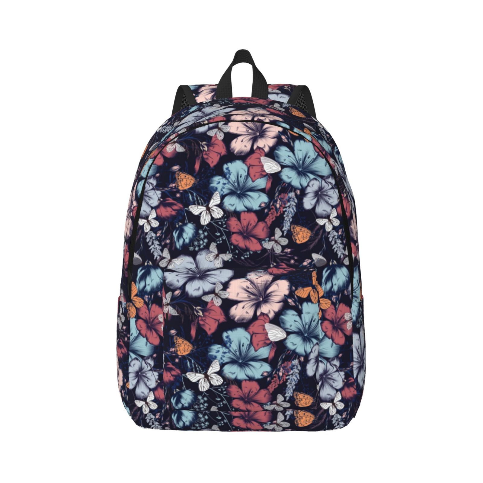 Daiia Flowers ad Butterflies Vintage Canvas Backpack for Men and Women ...
