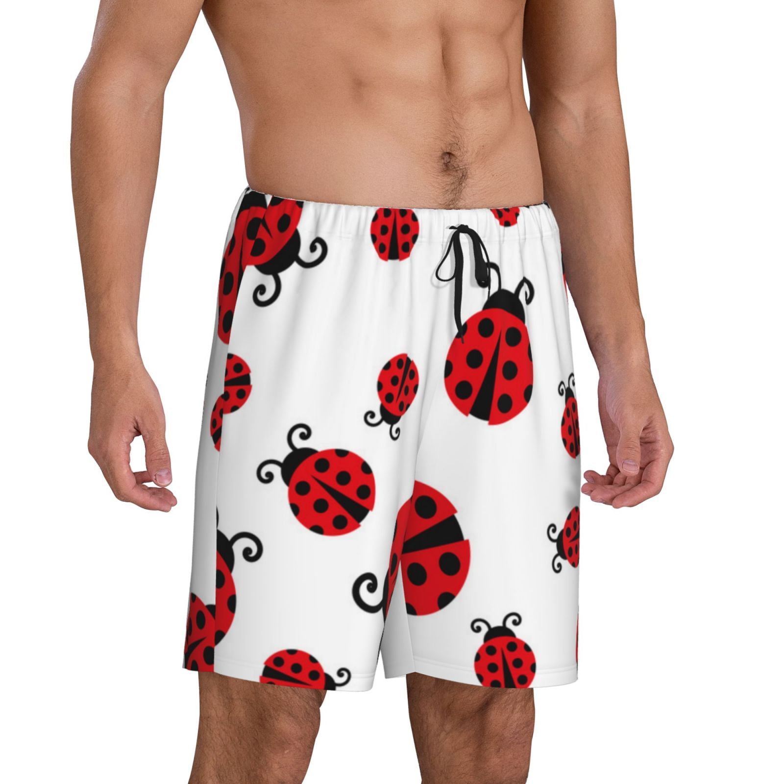 Daiia Fly Flying Ladybug Mens Woven Stretch Pajama Short,Short Pajama ...