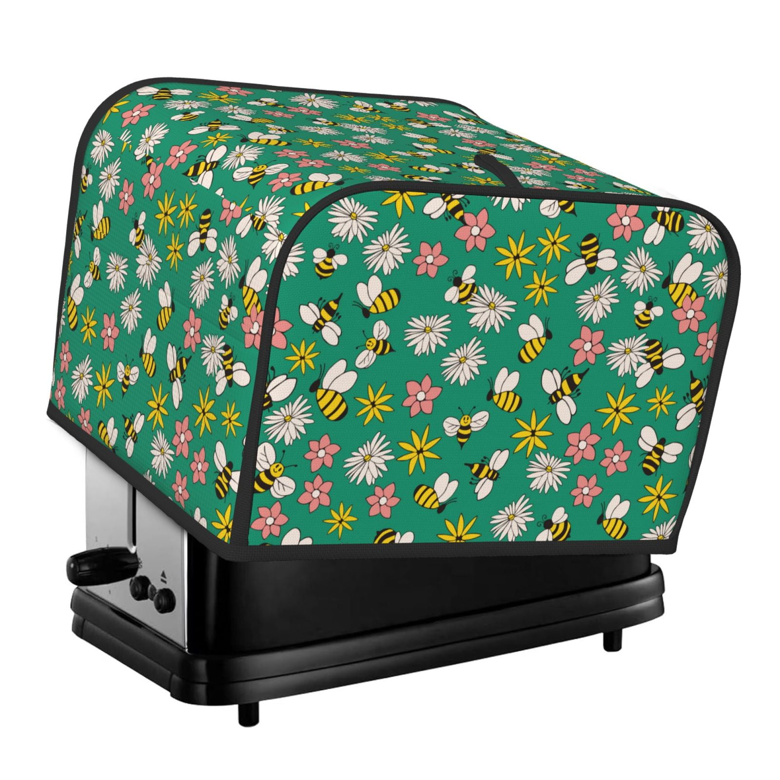 Daiia Flying Bees Pattern 4 slice Toaster Cover, Toaster Appliance Dust ...