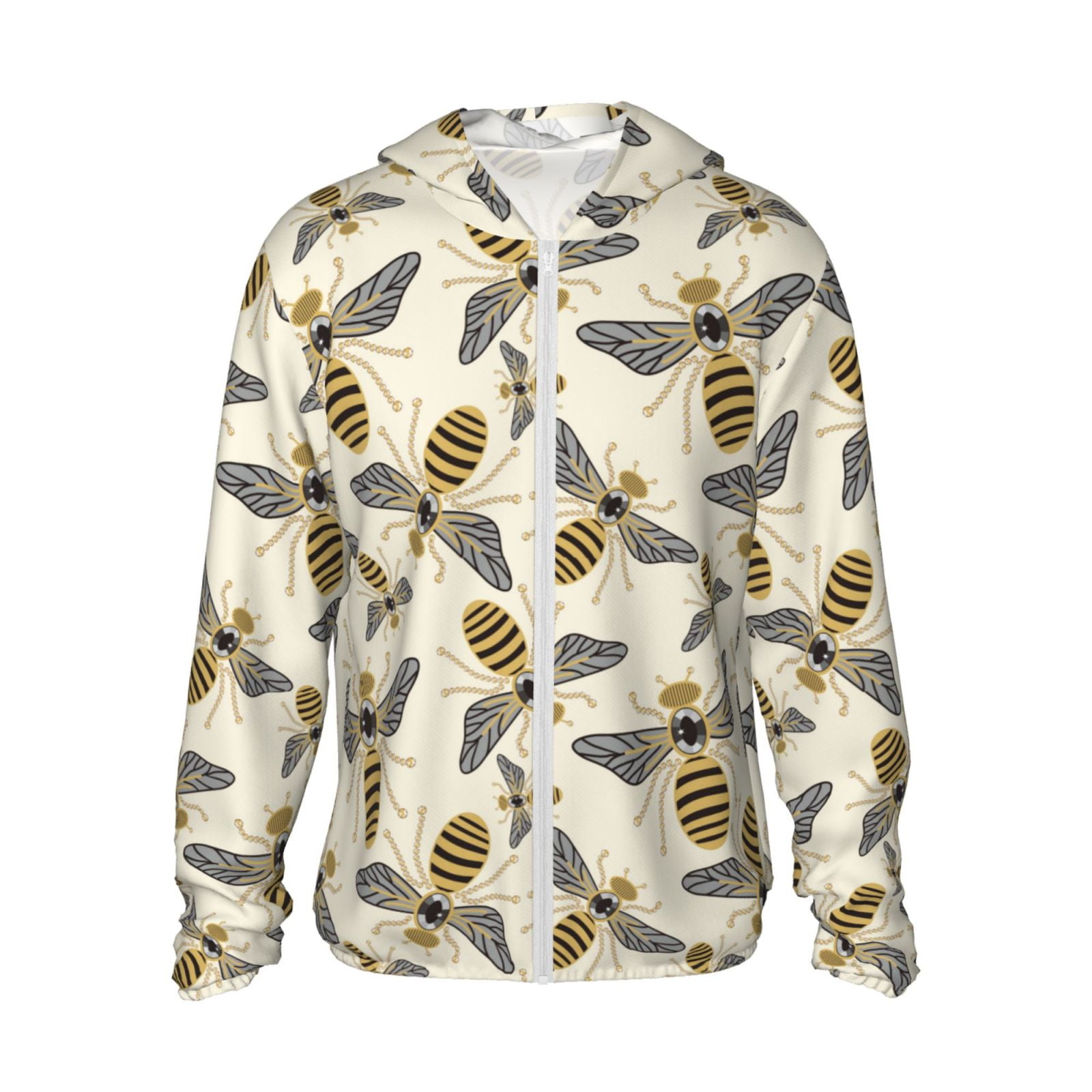 Daiia Flying Bees1 UPF 50+ Sun Protection Hoodie Jacket Lightweight ...