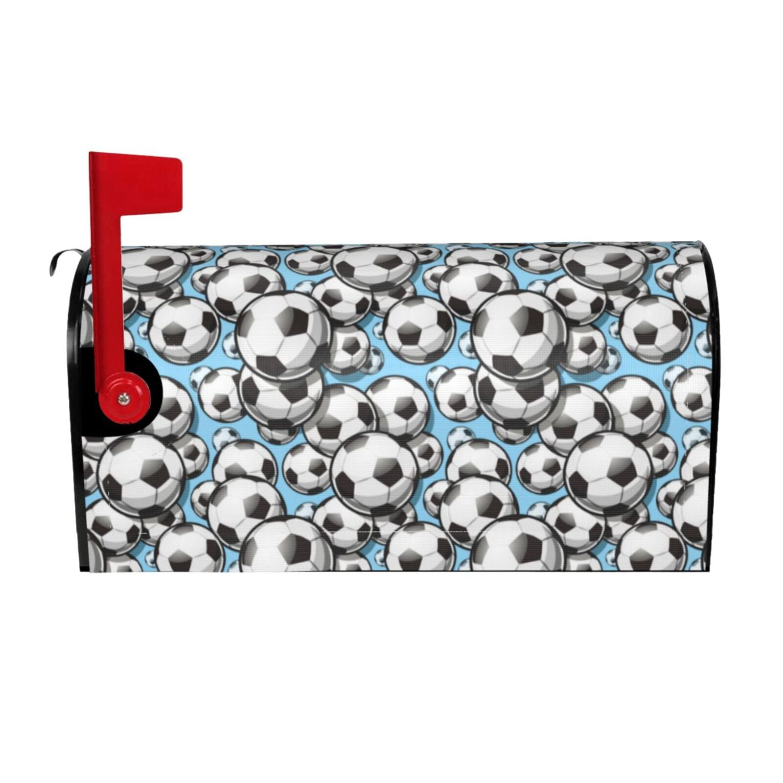 Daiia Football Soccer Ball Mailbox Cover , Magnetic Welcome Mailbox ...