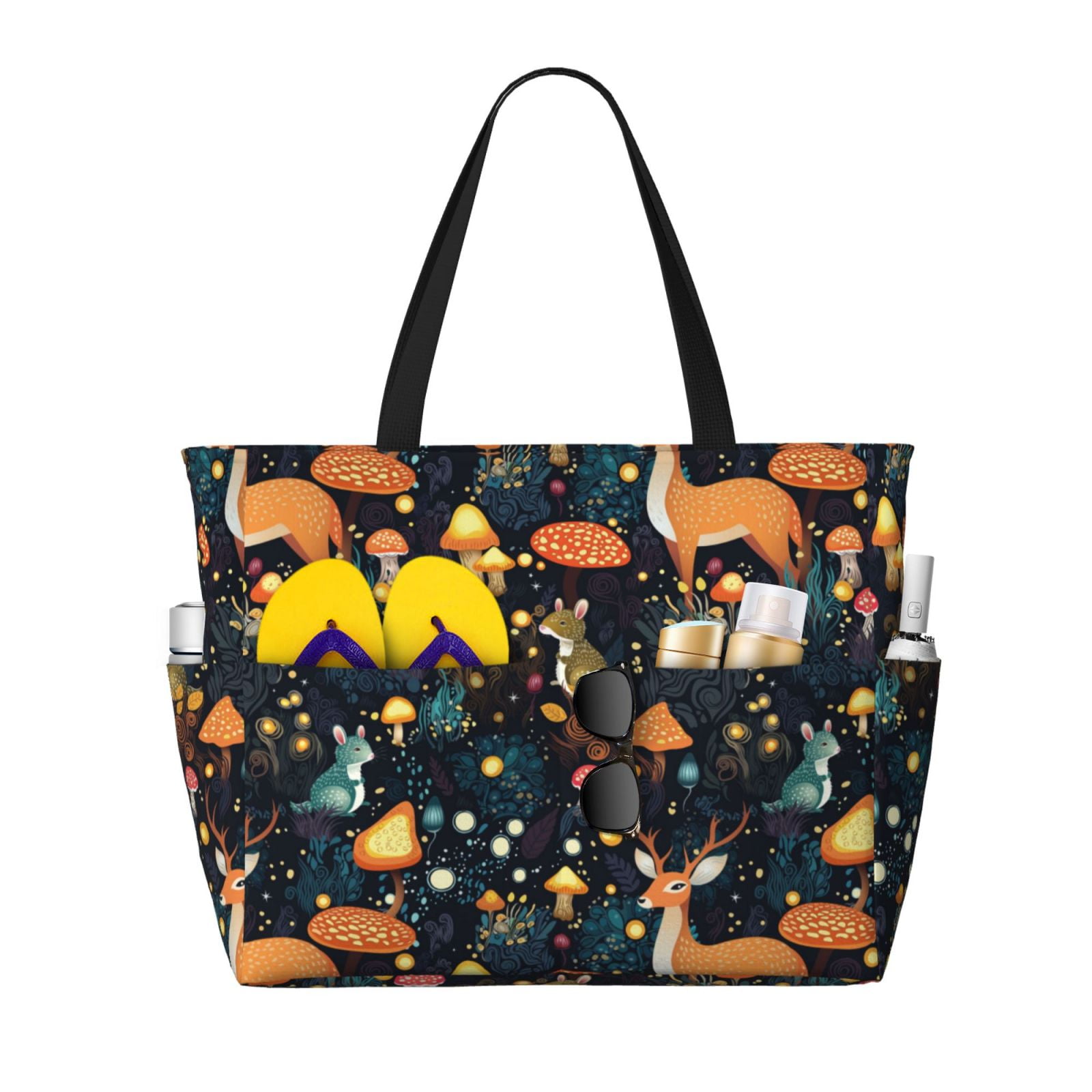 Daiia Forest Elf Beach Travel Bag - Water-Resistant Beach Bag ...