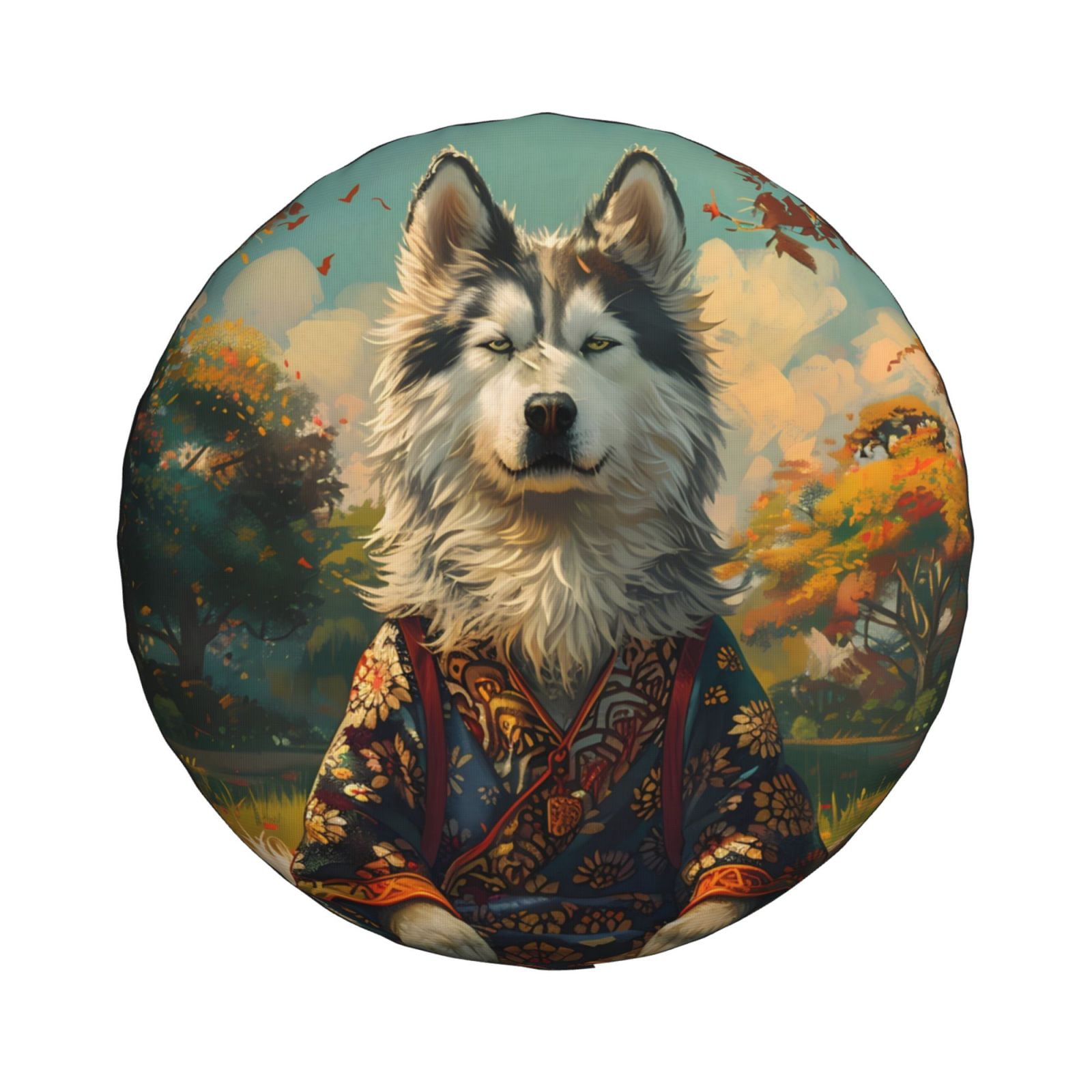 Daiia Forest Maple Leaf Husky Tire Covers , Travel Trailer Camper Truck ...