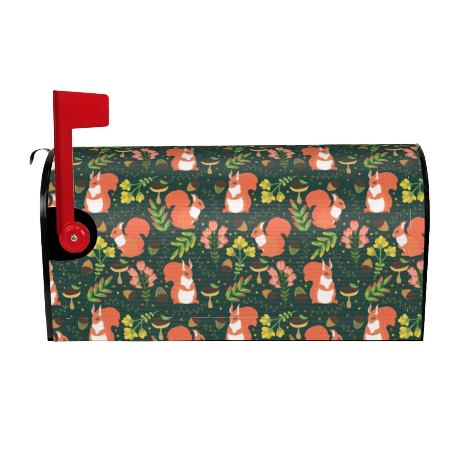 Daiia Forest Squirrel Mailbox Cover , Magnetic Welcome Mailbox Wraps ...