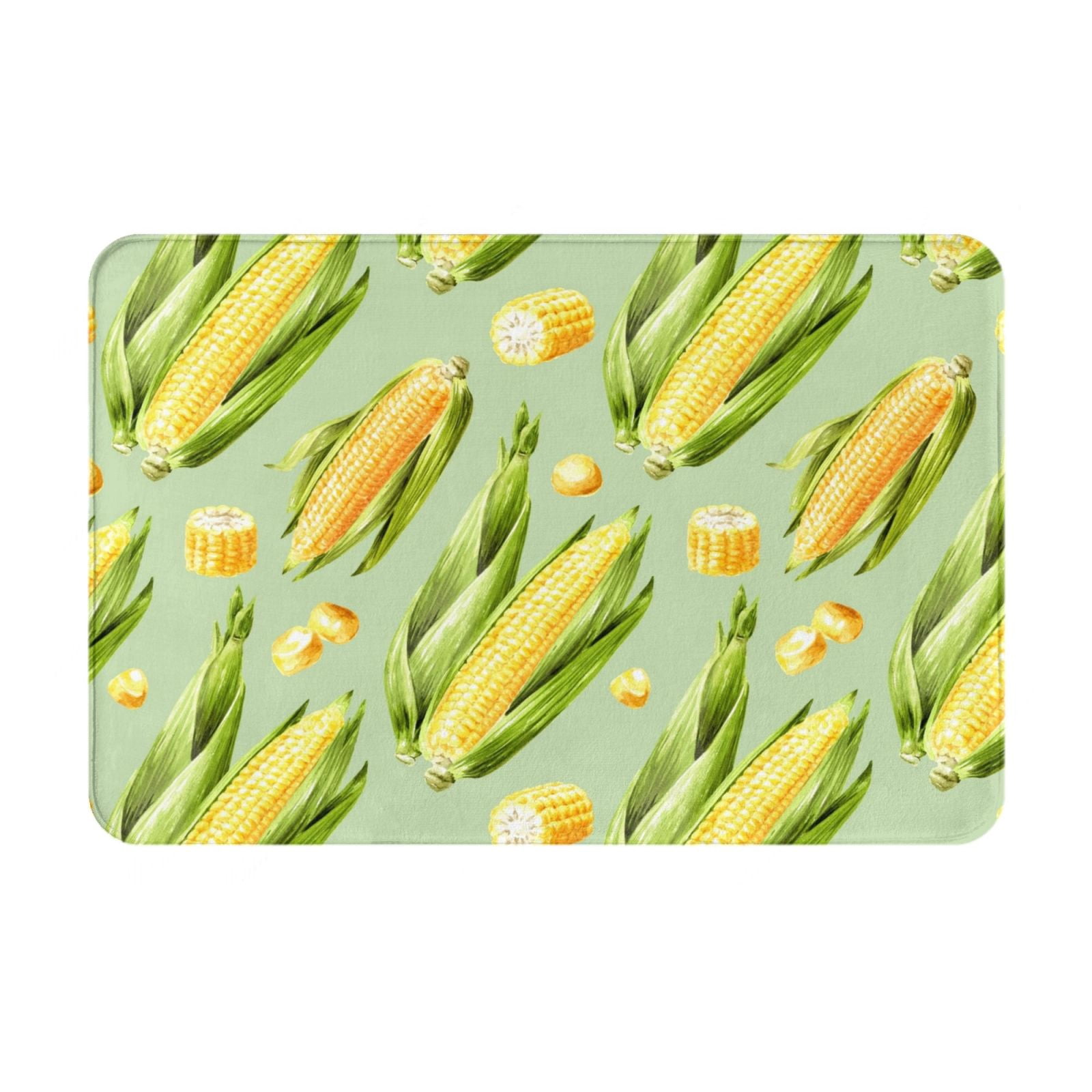 Daiia Fresh Sweet Corn Front Door Mat, Heavy Duty Durable Welcome Mat ...