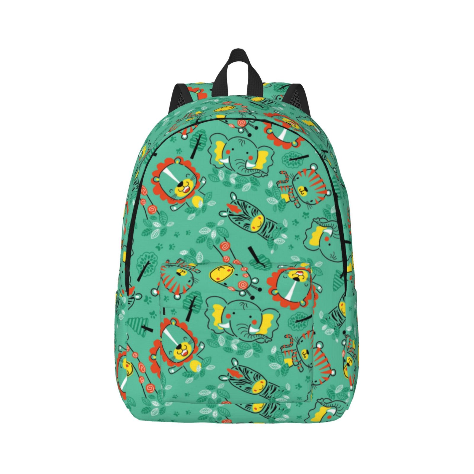 Daiia Funny Animals in Jungle Vintage Canvas Backpack for Men and Women ...