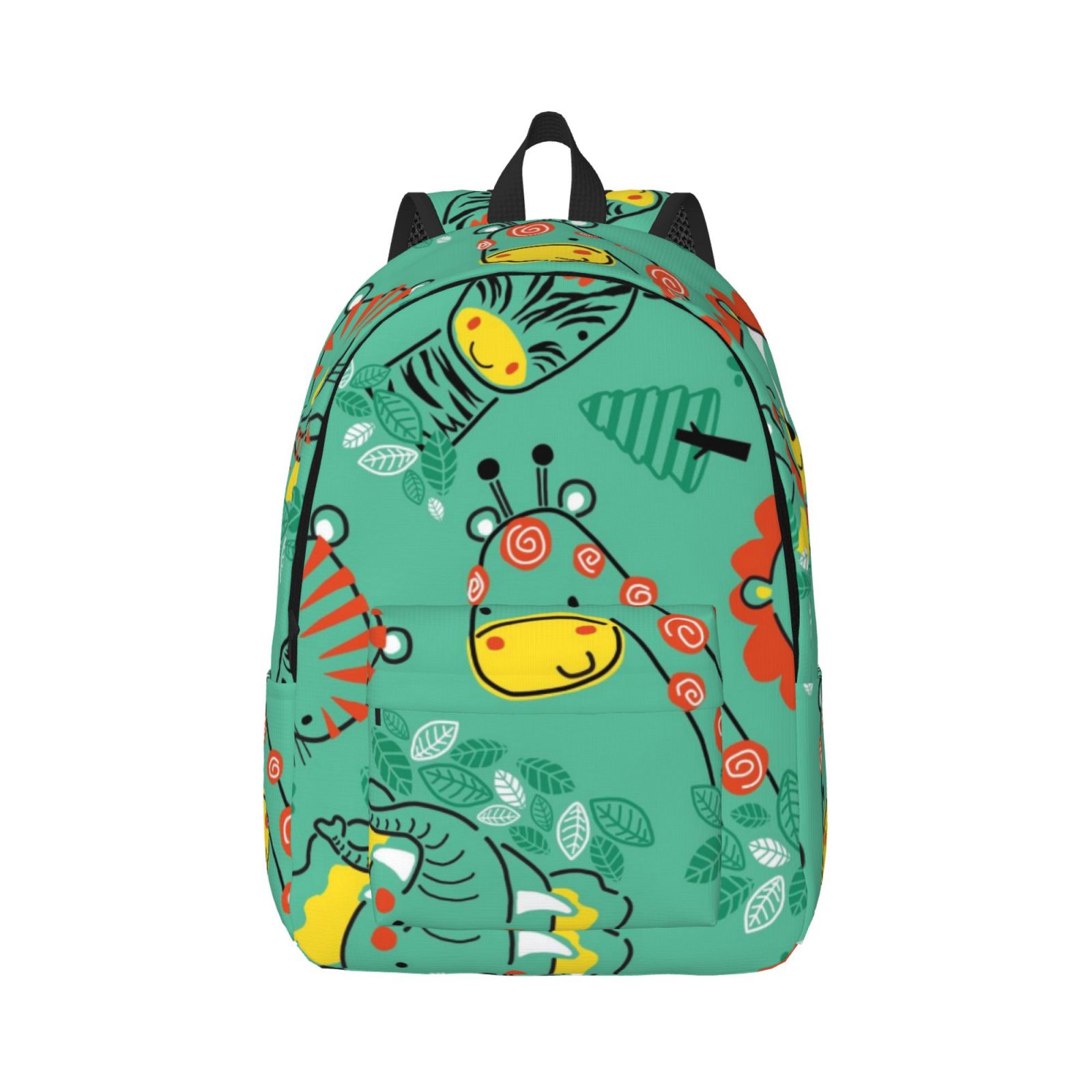 Daiia Funny Animals in Jungle Vintage Canvas Backpack for Men and Women ...