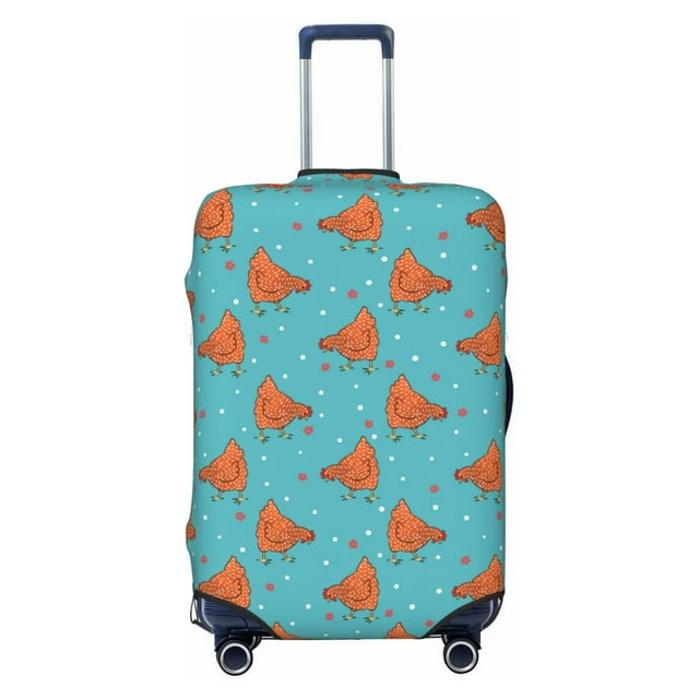 Daiia Funny Chicken Luggage Cover, Thickened Washable Travel Luggage ...