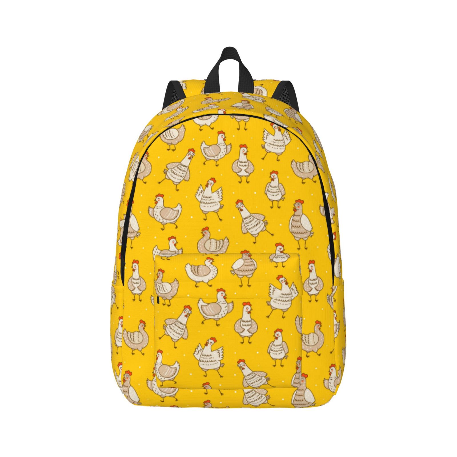 Daiia Funny Chicken Vintage Canvas Backpack for Men and Women ,Hiking ...