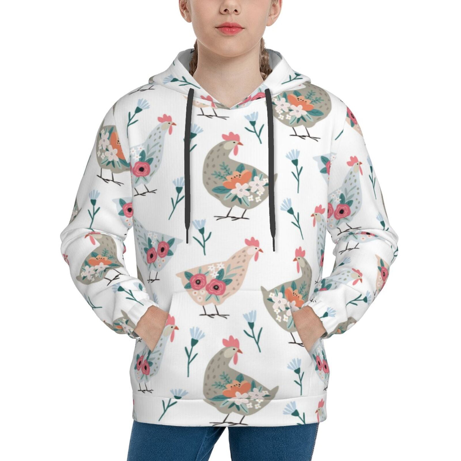 Daiia Funny Chicken for Boys Fashion Hoodies & Sweatshirts with ...