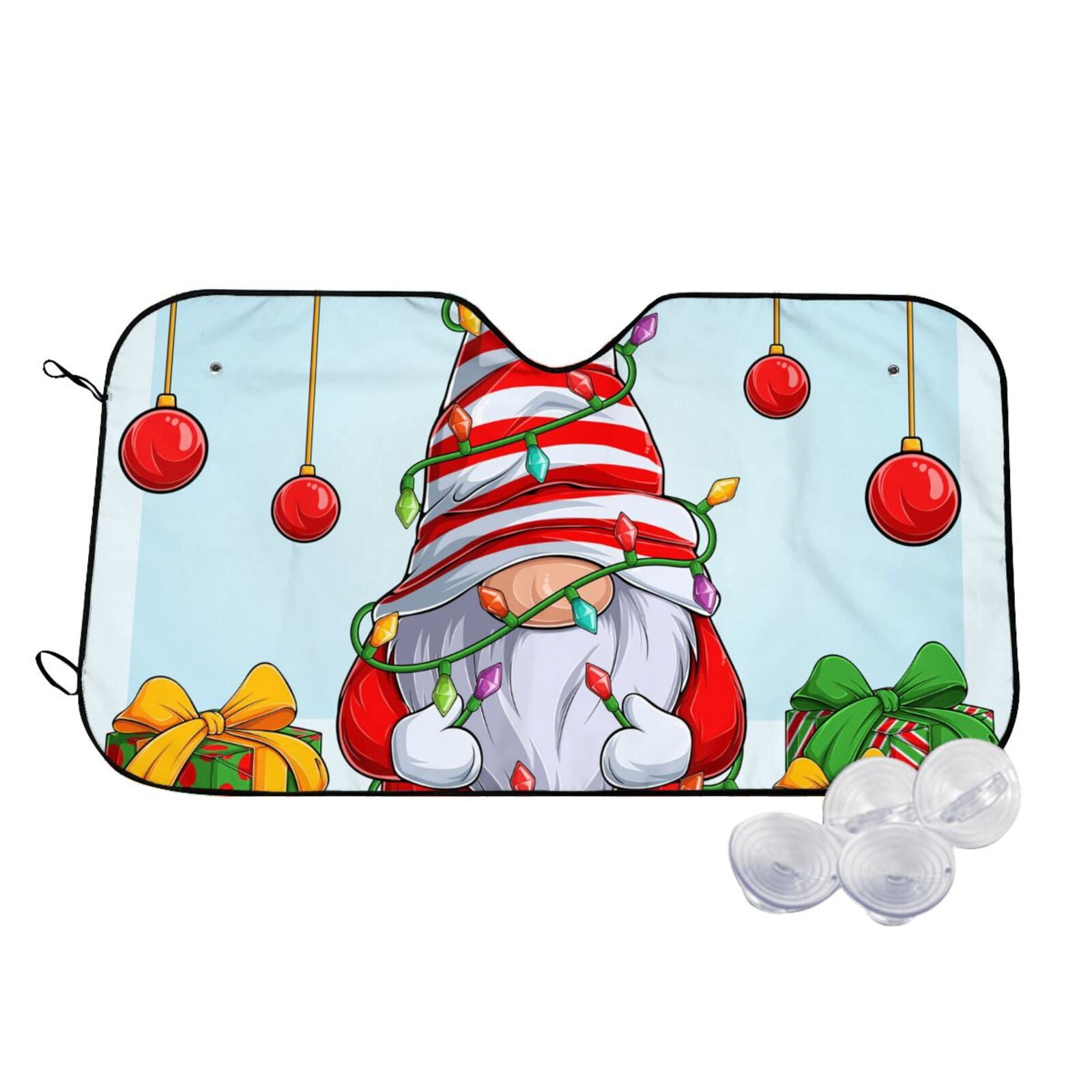 Daiia Funny Christmas Gnome Windshield Sun Shade for Car SUV Truck ...