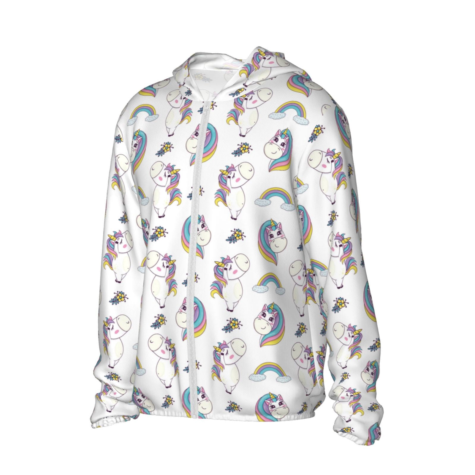 Daiia Funny Kawaii Unicorns Dancing UPF 50+ Sun Protection Hoodie ...