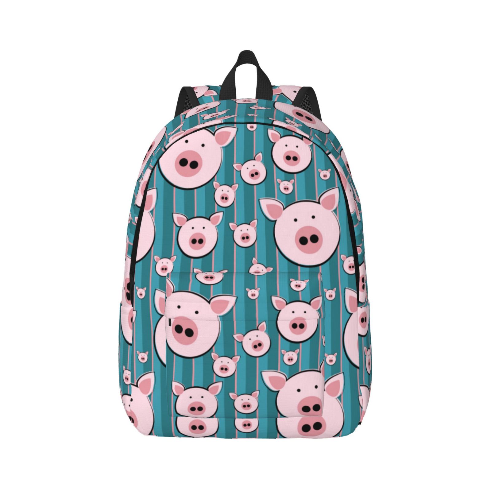 Daiia Funny Pig Faces Vintage Canvas Backpack for Men and Women ,Hiking ...