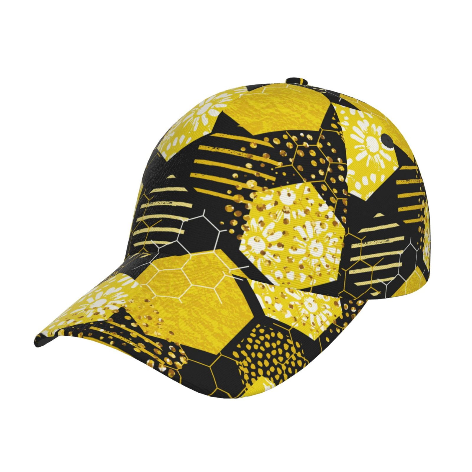 Daiia Geometric Pattern With Bee Baseball Cap Men Women Classic ...