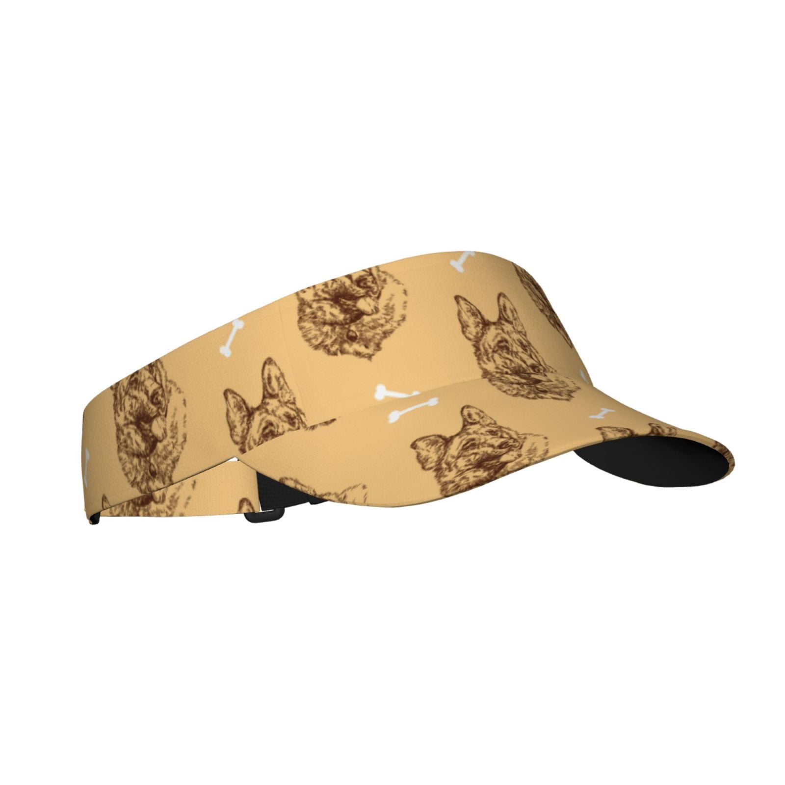 Daiia German Shepherd Dog Pattern Sport Sun Visor Hats Visor Cap ...