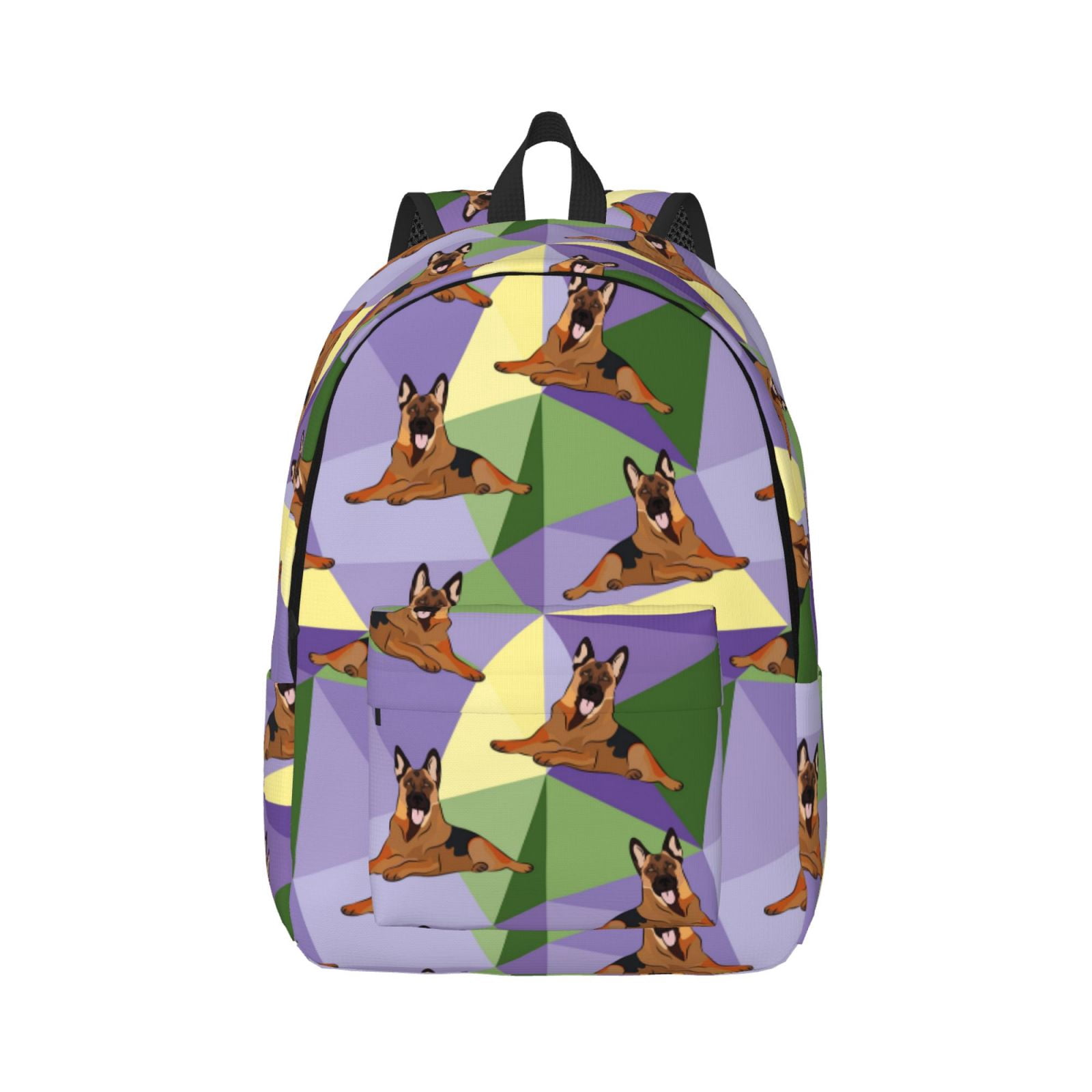 Daiia German Shepherd Dog Vintage Canvas Backpack for Men and Women ...