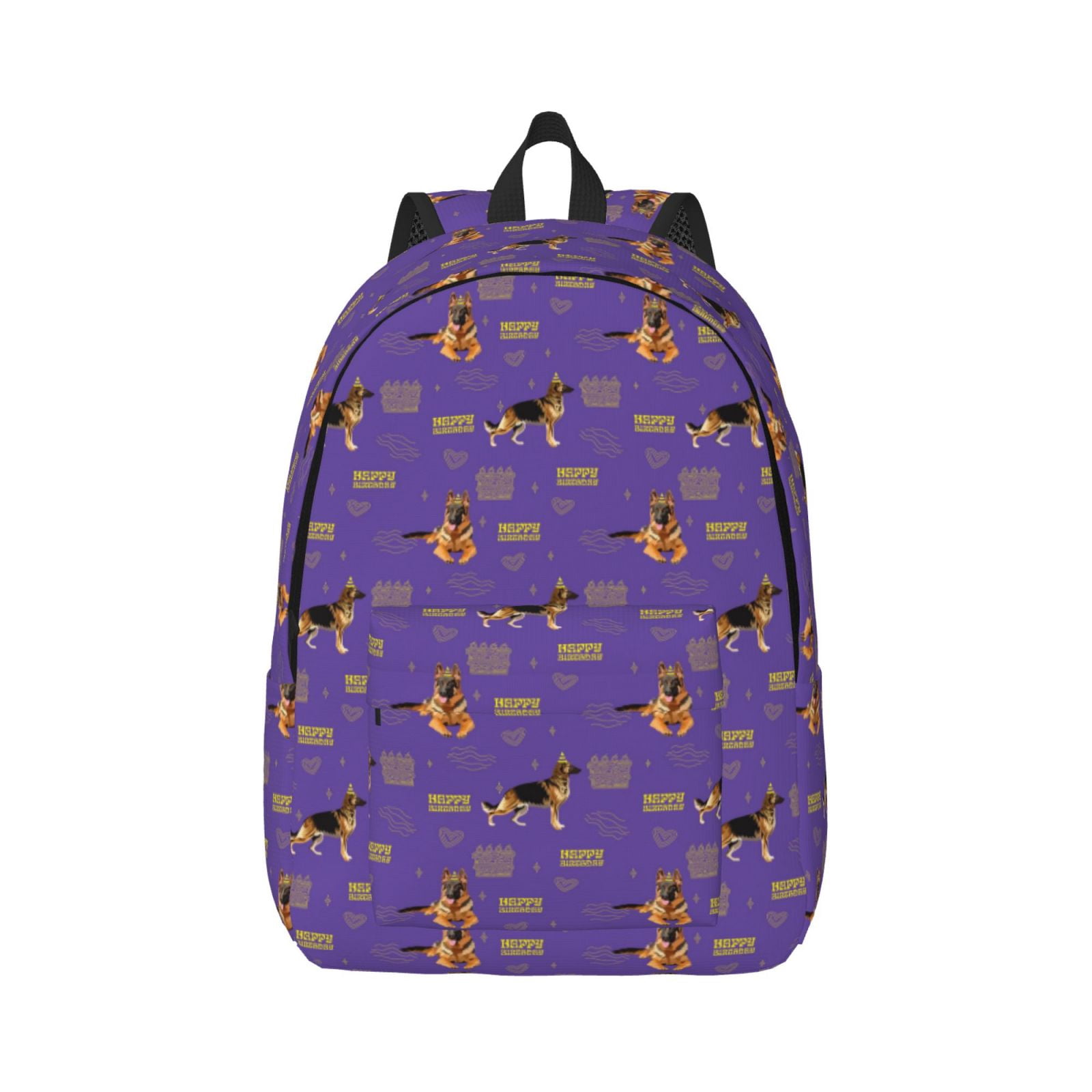 Daiia German Shepherd Dog Vintage Canvas Backpack for Men and Women ...