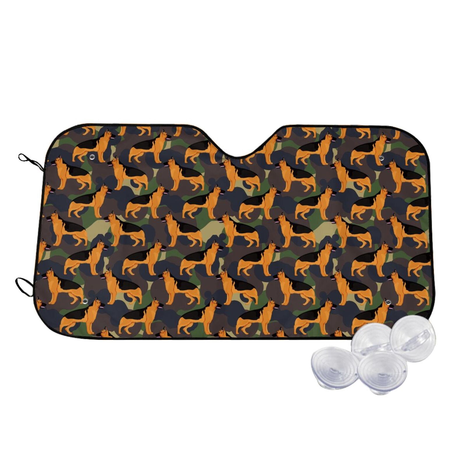 Daiia German Shepherd Dog Windshield Sun Shade for Car SUV Truck (Small ...