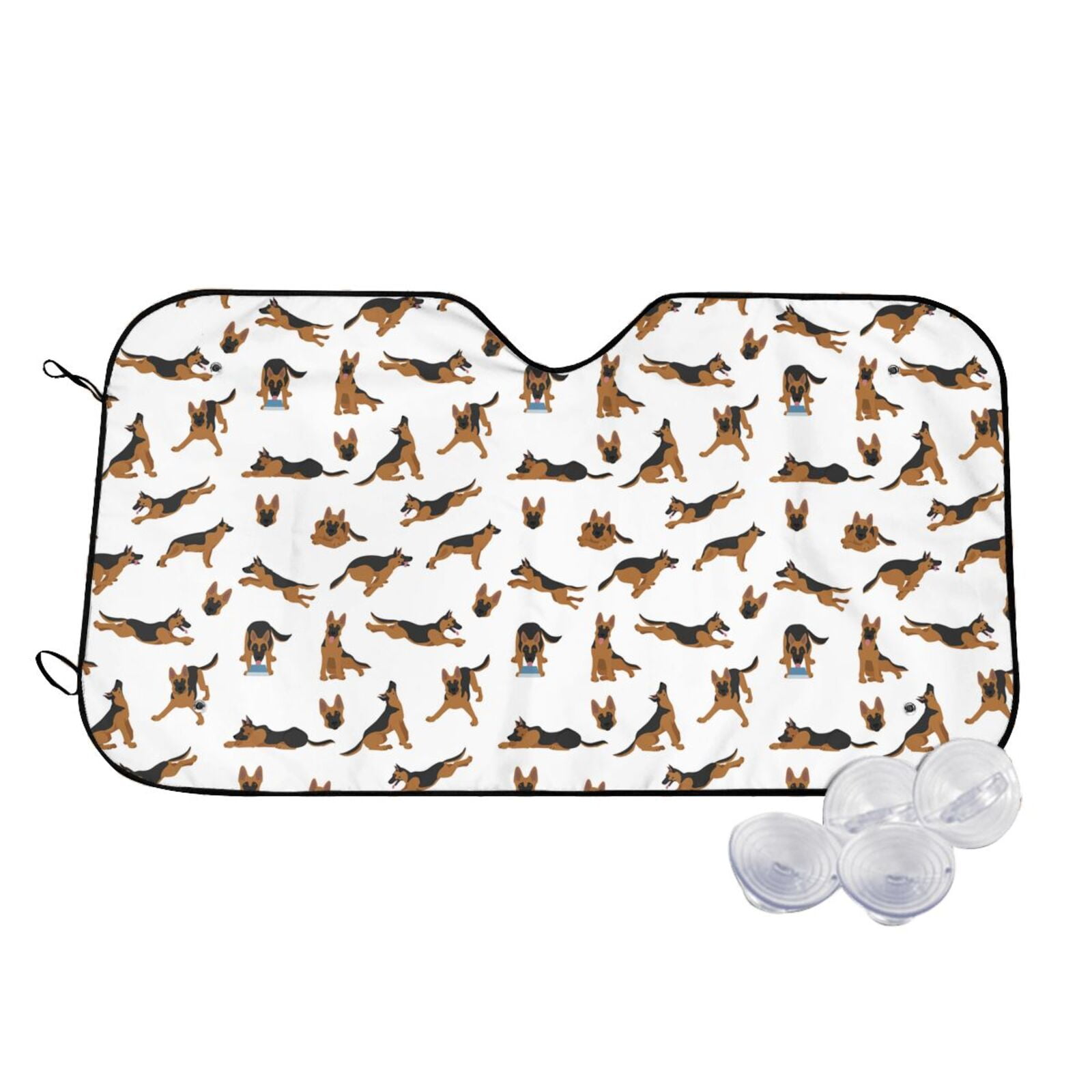 Daiia German Shepherd Dog Windshield Sun Shade for Car SUV Truck (Small ...