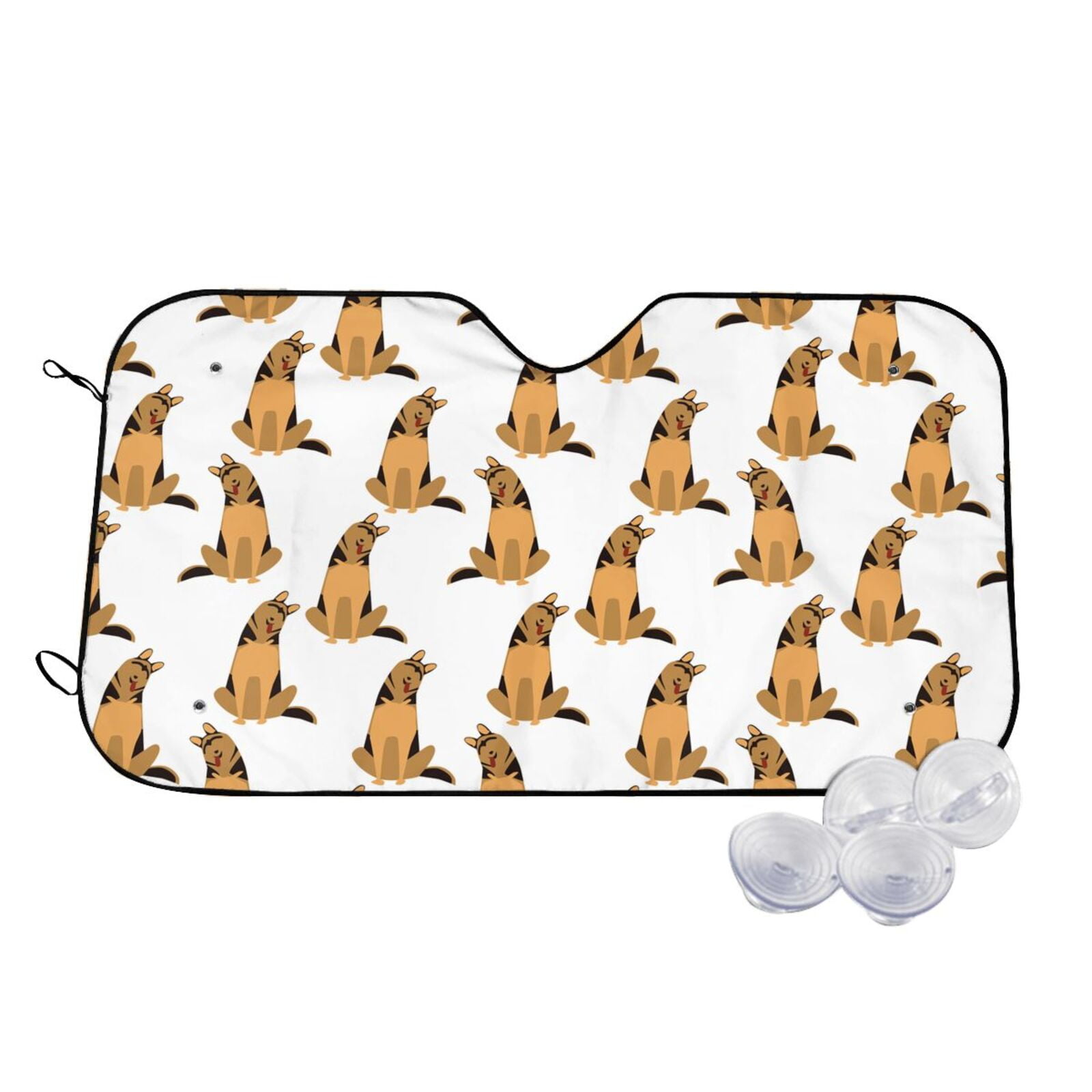 Daiia German Shepherd Dog Windshield Sun Shade for Car SUV Truck (Small ...