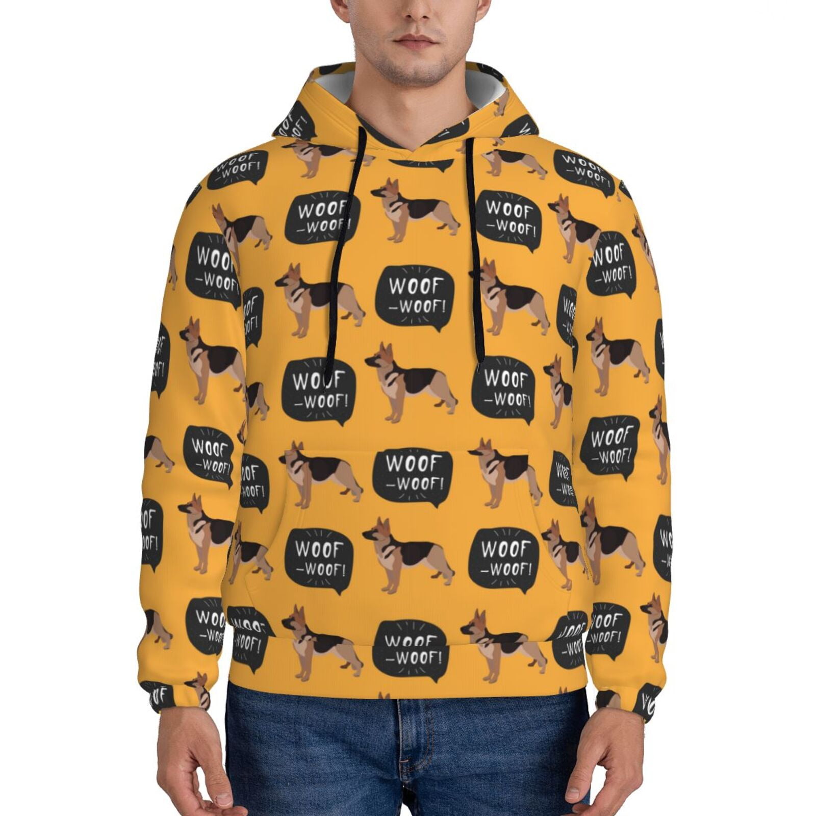 Daiia German Shepherd Woof for Men's Fashion Hoodies & Sweatshirts with ...